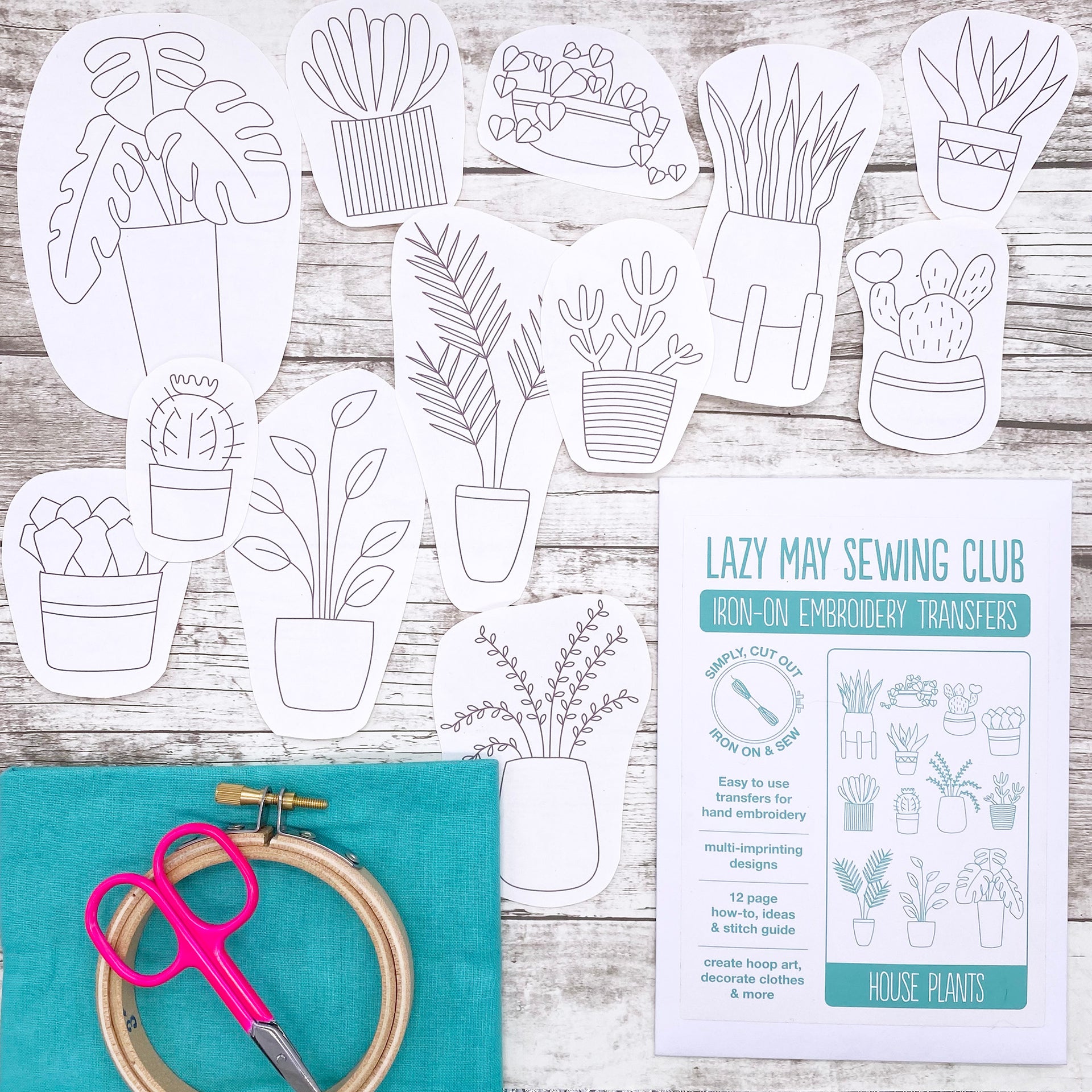Iron-On Embroidery Patterns - Easy to use transfers from hand ...