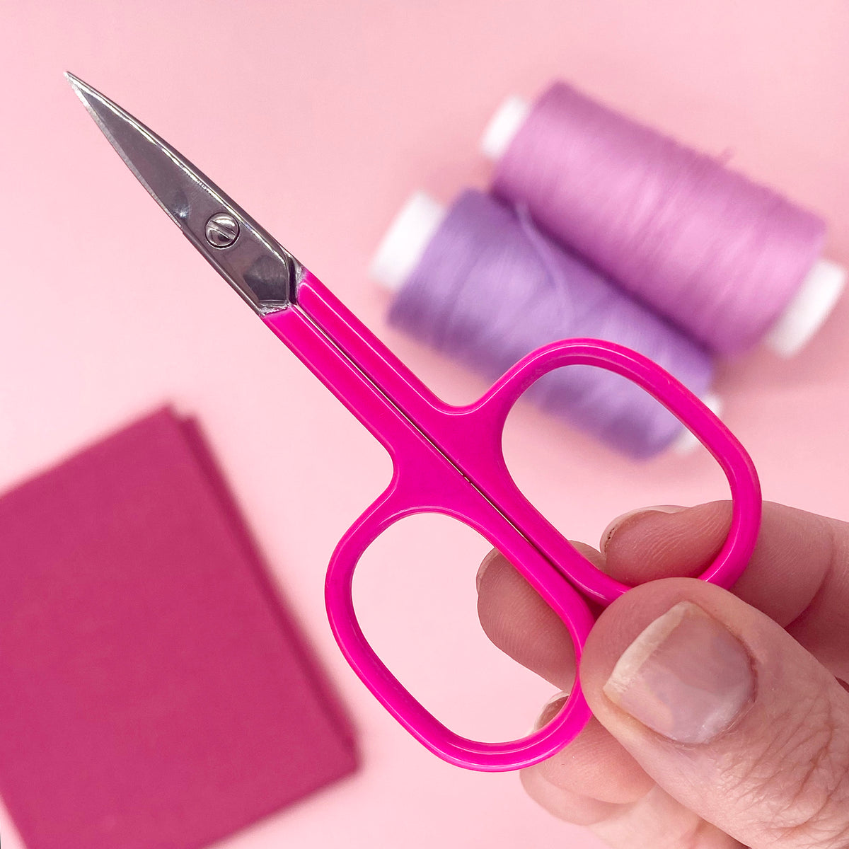 Bright Neon Pink Embroidery Scissors Perfect for Precision Snipping ...